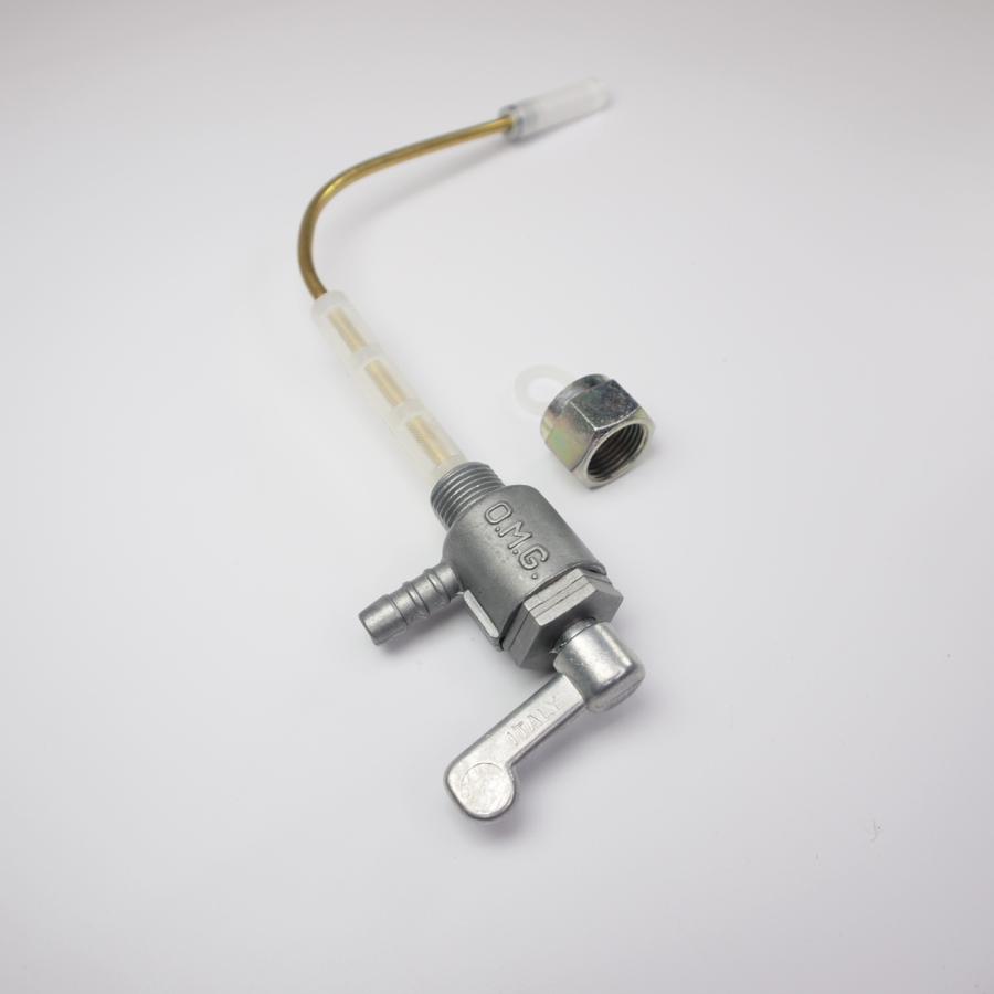 Fuel tap -OMG Italia- metal lever for Moped Piaggio Ciao Vespa ピアジオ チャオ ...