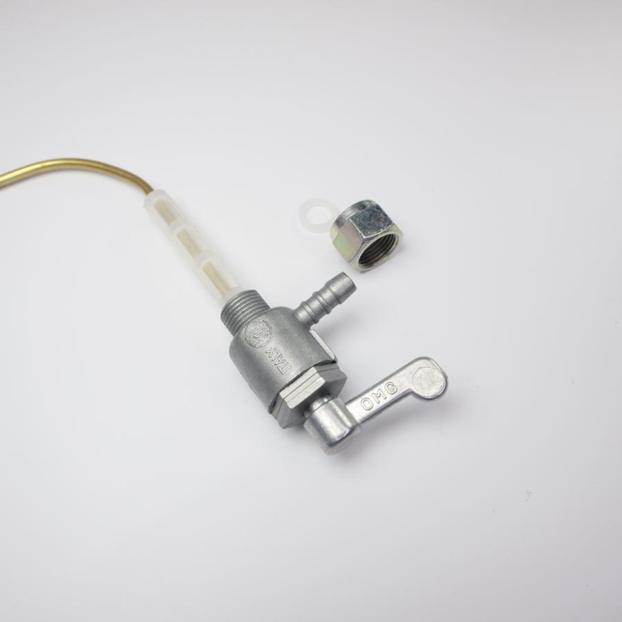 Fuel tap -OMG Italia- metal lever for Moped Piaggio Ciao Vespa ピアジオ チャオ ...