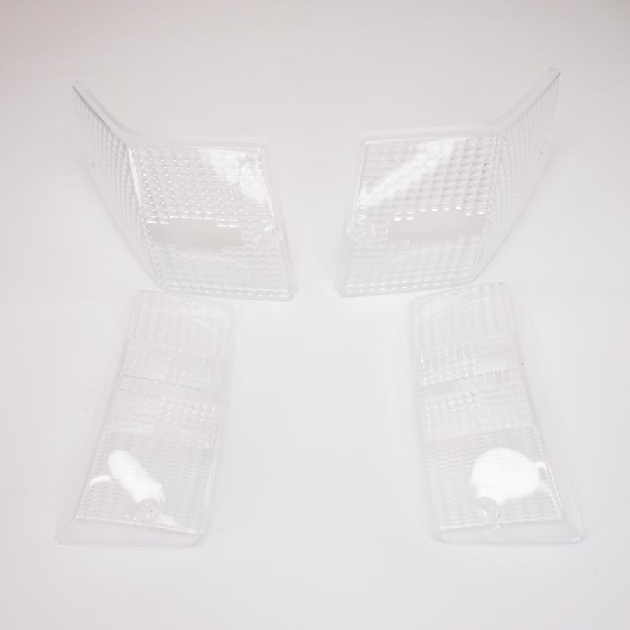 Indicator lenses set white of 4 for Vespa P200E PX200E P150X PX150E ...
