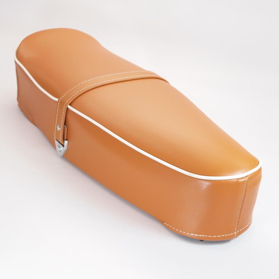 Seat SIP Classic brown for Vespa 50s 100 125 ET3 ベスパ Classicタイプシート タン ...