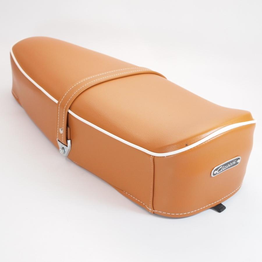 Seat SIP Classic brown for Vespa 50s 100 125 ET3 ベスパ Classicタイプシート タン ...