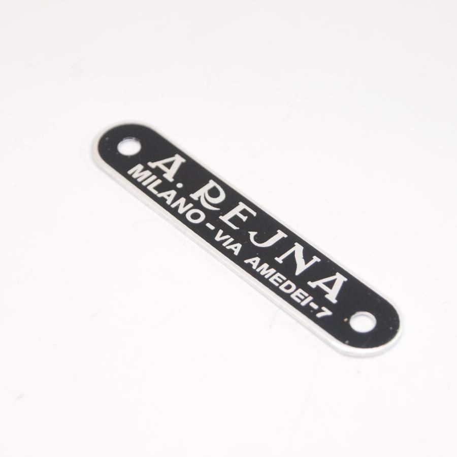 A.REJNA シートバッジ リプロ品 黒 VESPA ベスパ 125 sprint super 180ss 50s 50R 50N ...