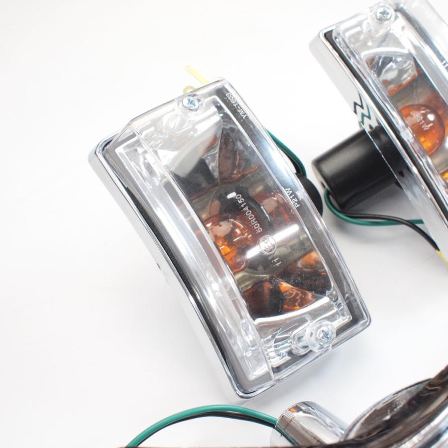Indicator set smooth lens/amber light bulbs for Vespa ベスパ PX系 ウインカー セット ...