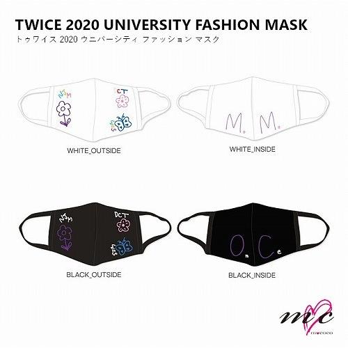 TWICE 公式グッズ 2020【FASHION MASK】UNIVERSITY WORLD TOUR TWICELIGHTS IN ...