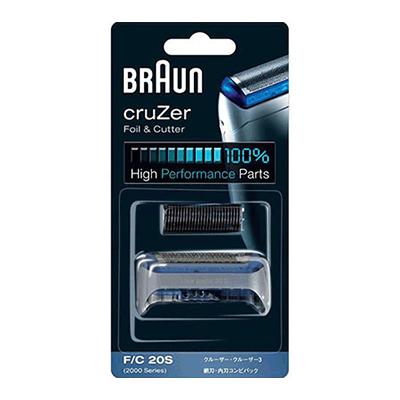 BRAUN F/C20S シェーバー用替刃(網刃・内刃コンビパック) ＊1＊ ブラウン(クルーザー/2000シリーズ対応) : ミュージック昭和 - 通販 - Yahoo!ショッピング