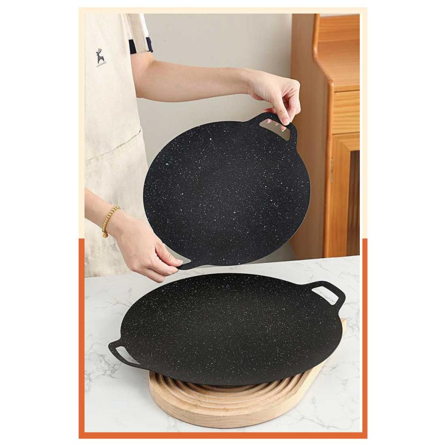 鉄板 マルチ グリドル トング付き 34cm 32cm 30cm 28cm プレート フライパン 軽量 焼肉フライパン アウトドア 家庭 キャンプ : mio・online・store ...