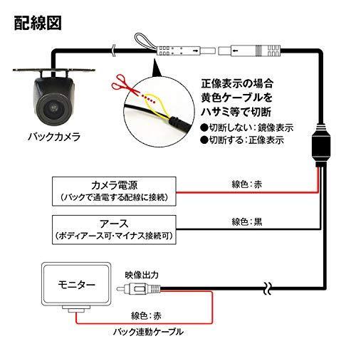 MAXWIN(マックスウィン) バックカメラ 超小型 正像 鏡像 リアカメラ フロントカメラ 広角170° 防水IP67 RCA 車載用 ミニカ : cam51 : MDNマドンナ - 通販 ...
