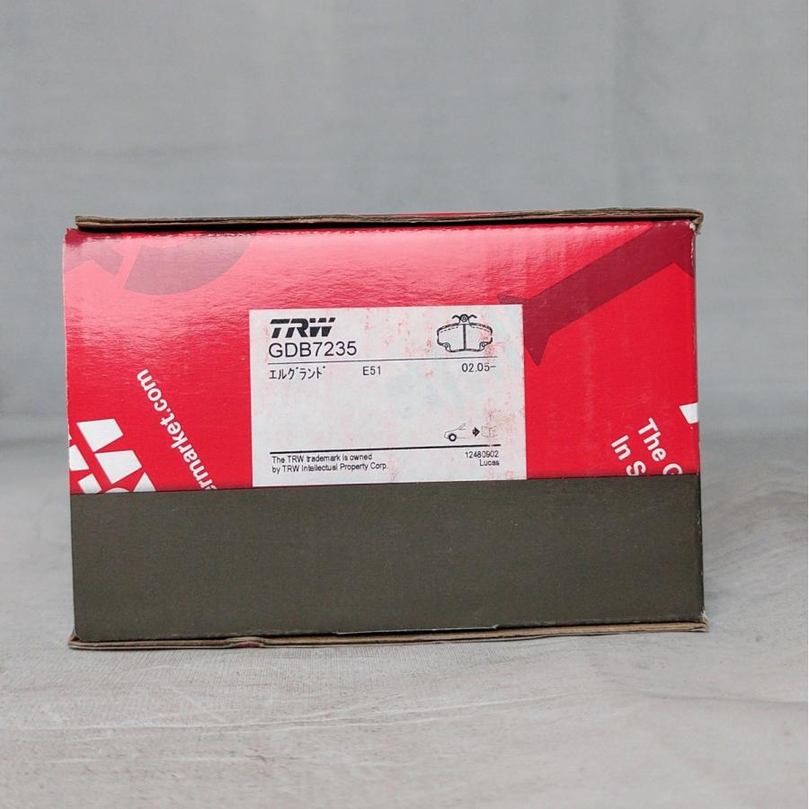 NISSAN ニッサン エルグランド(E51) ＜ブレーキパッド フロント＞ AY040-NS112 「TRW」GDB7235 : MDR ヤフー店 - 通販 - Yahoo!ショッピング
