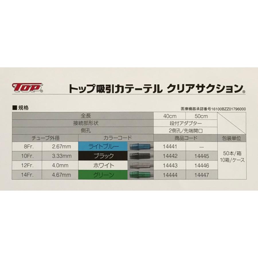 トップ 吸引カテーテル クリアサクション 10Fr 40cm 10本 14442 : エム・ディ・エス - 通販 - Yahoo!ショッピング