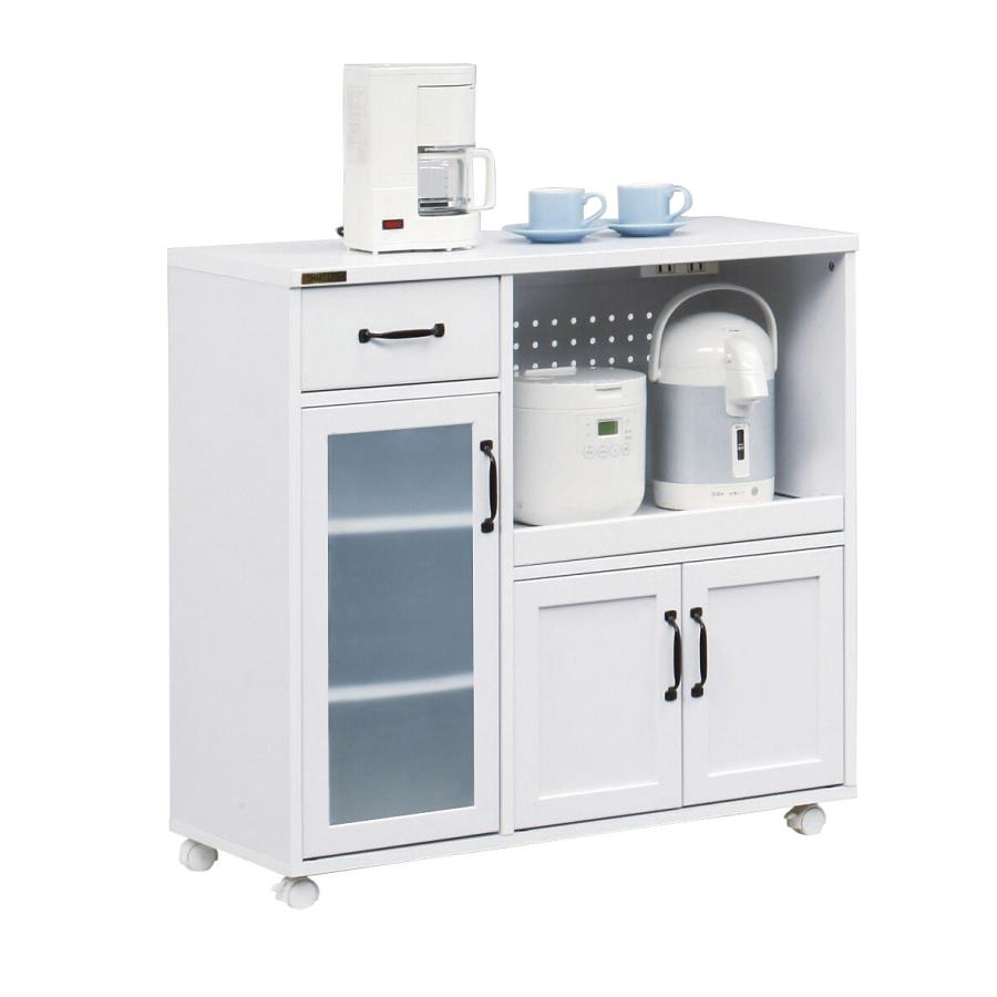 お部屋が広く見えるホワイト家具シリーズ ＜組立家具/キッチンカウンター ユリアンII＞7036189 : ギフト専門店 ハイディング - 通販 - Yahoo!ショッピング