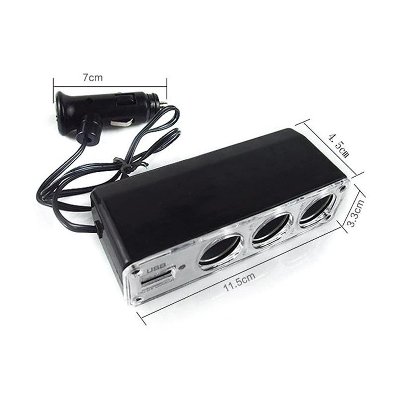 トラック 24v12v対応 増設 シガーソケット 3連＋USB1ポート 充電 分配器 充電器 【ブラック】 : メカニックサポートYahoo!店 - 通販 - Yahoo!ショッピング