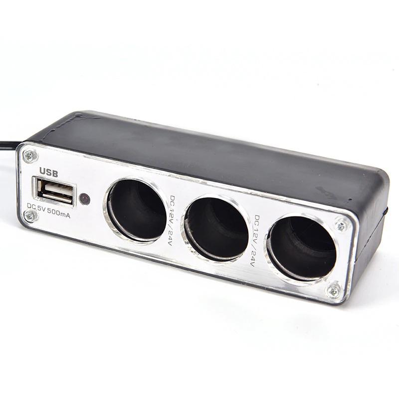 トラック 24v12v対応 増設 シガーソケット 3連＋USB1ポート 充電 分配器 充電器 【ブラック】 : メカニックサポートYahoo!店 - 通販 - Yahoo!ショッピング