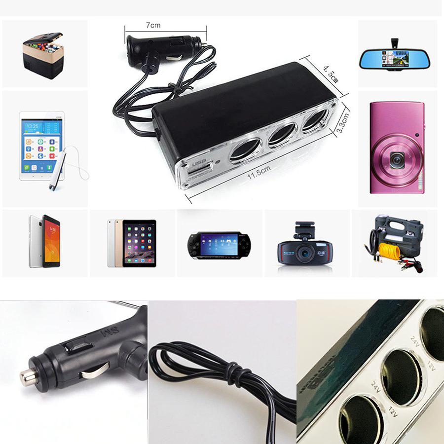 トラック 24v12v対応 増設 シガーソケット 3連＋USB1ポート 充電 分配器 充電器 : メカニックサポートYahoo!店 - 通販 - Yahoo!ショッピング