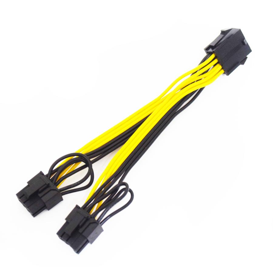 【GPU電源変換ケーブル】新品 PCI-E 電源変換ケーブル CPU 8ピン から 8(6+2)ピンx2 へ 変換ケーブル 15cm : メカニックサポートYahoo!店 - 通販 ...