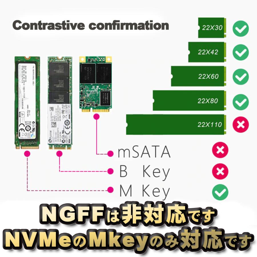 拡張カード M.2 NVMe SSD M-key サポートサイズ2230/2242/2260/2280 : メカニックサポートYahoo!店 ...