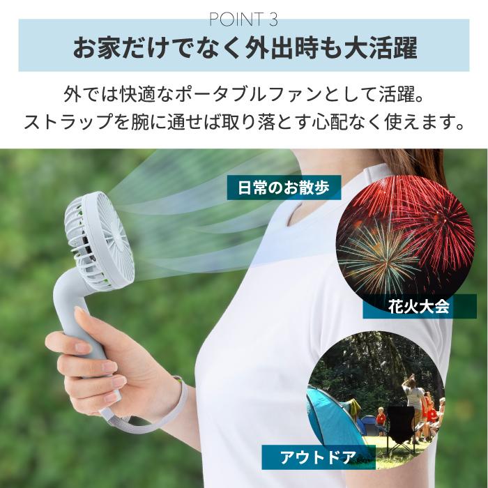 THREEUP 2WAY ハンディミストファン 手持ち 卓上 扇風機 ハンディファン ミスト USB ポータブルファン 充電式 涼しい 冷風扇 熱中症対策 霧 家電 オフィス アウトドア ...