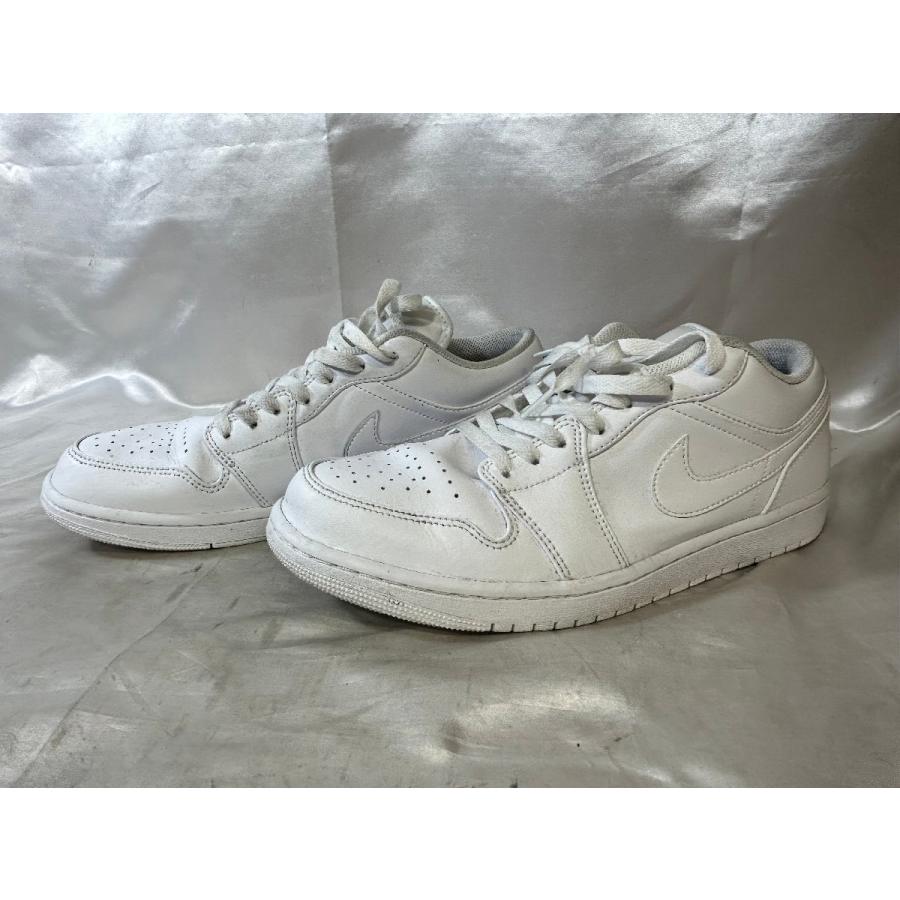 NIKE ナイキ Air Jordan 1 Low Triple White 553558-136 28.5cm ローカットスニーカー 箱付き ...
