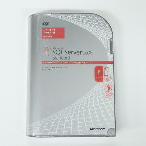 マイクロソフト 新品 Microsoft SQL Server 2008 Standard 1プロセッサ ライセンス付 : media store Yahoo!ショッピング店 - 通販 ...