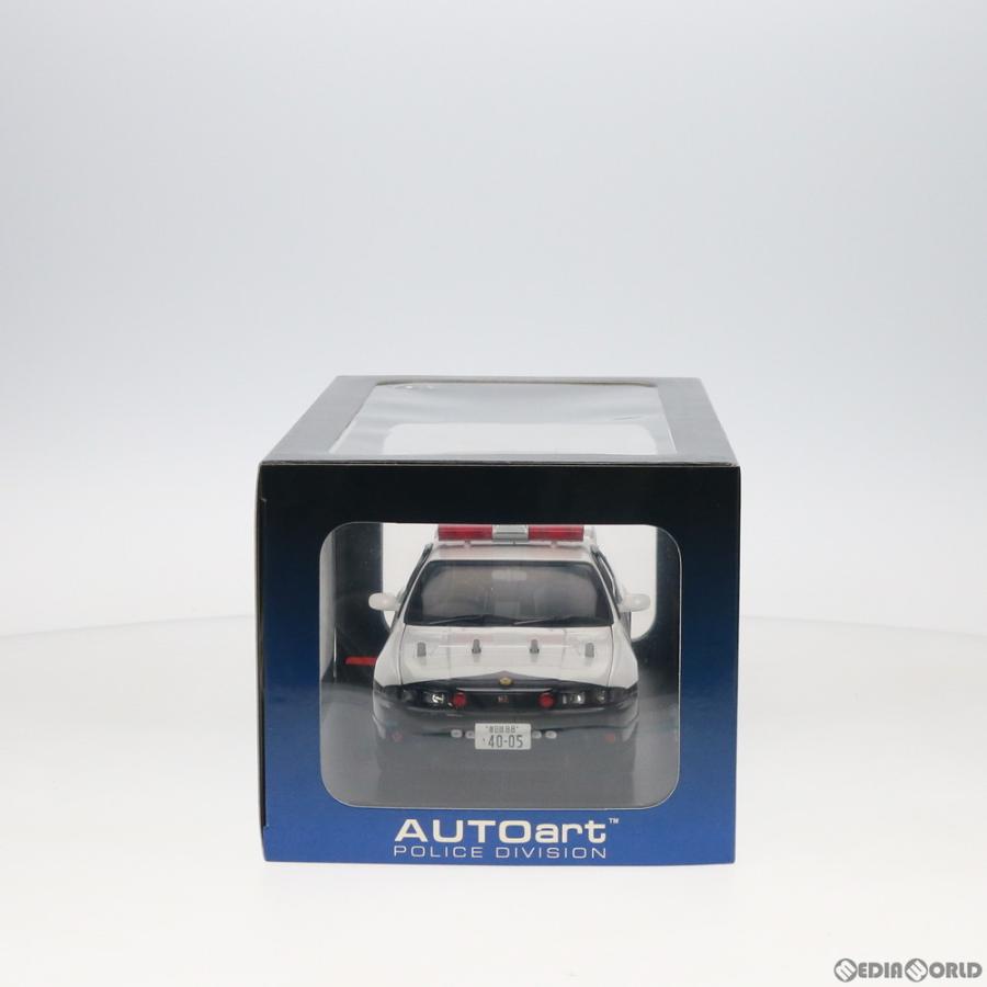 オートアート 『中古即納』{FIG} 日産 スカイライン GT-R R33 ポリスカー(埼玉県警) #854(ホワイト×ブラック ...