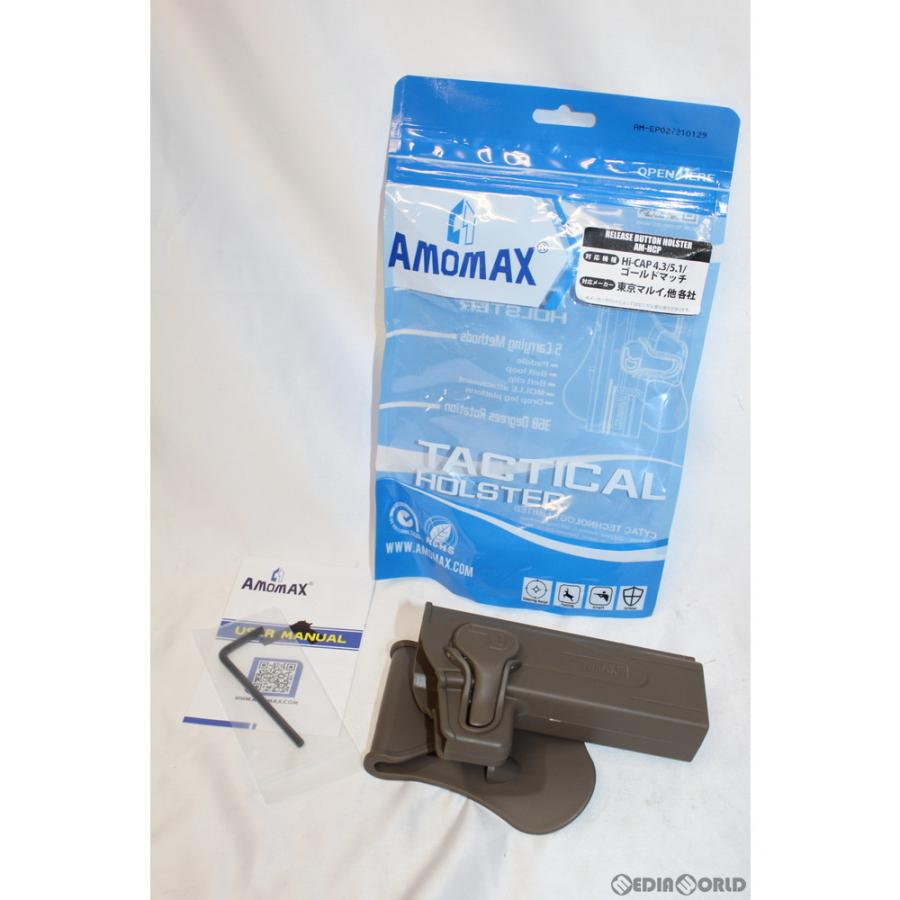 『新品即納』{MIL} AMOMAX(アモマックス) リリースボタン・ホルスター for Hi-Cap 4.3/5.1/ゴールドマッチ 右用 ...