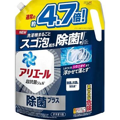 アリエール P＆G アリエールジェル 除菌プラス つめかえ用 超ウルトラジャンボサイズ 1.81kg : メディストックYahoo!店 - 通販 - Yahoo!ショッピング