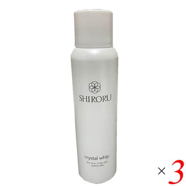 【3/20(木)限定！ポイント+4%！】SHIRORU シロル クリスタルホイップ 120g 洗顔 洗顔後フォーム 泡 3本セット : メガヘルス - 通販 - Yahoo!ショッピング