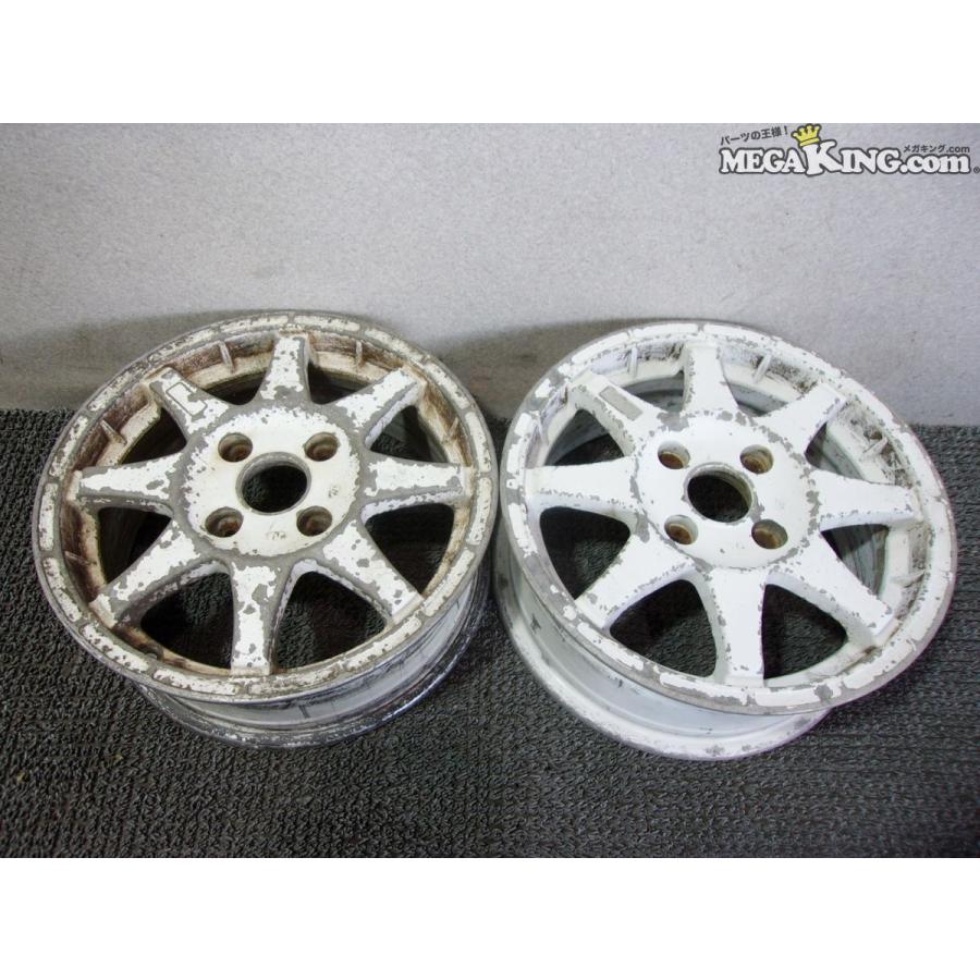 ★希少★タケチプロジェクト RALLY HART ラリーハート 15インチホイール 6J+45 4穴 PCD114.3 2本 旧車 / 4R12-313 : 4r12-313 : メガキング ...