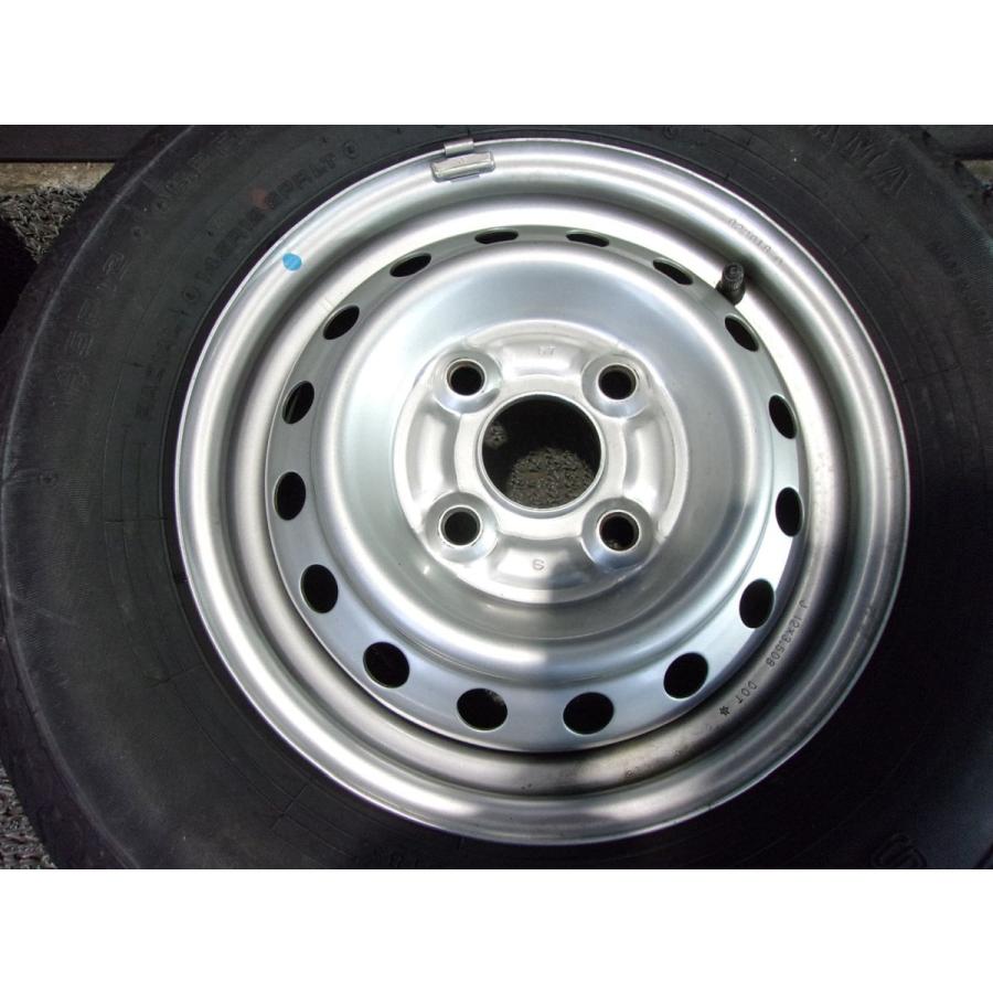 ★納車外し!★DA16 キャリィ 純正 12インチ 3.5B+40 4穴 PCD100 ヨコハマ SUPER VAN355 0618 2本 / Q12-1858 : q12-1858 : メガ ...