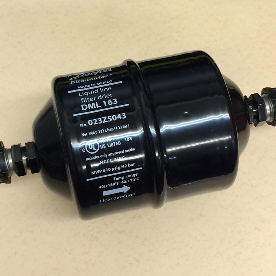 DML-163 フレア 3/8 内容量0.36リットル Danfoss リキッドラインフィルタードライヤー : 冷凍空調エアコン工具のメガ ...