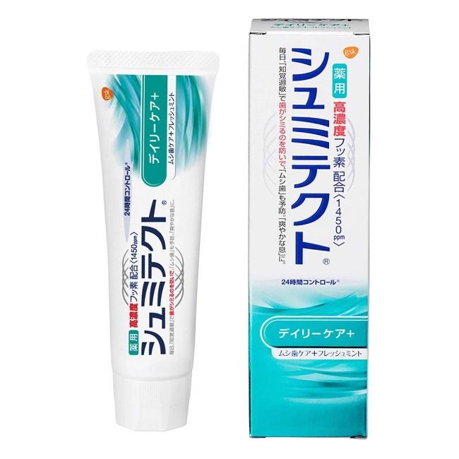 薬用シュミテクト 薬用 シュミテクト デイリーケア+ 高濃度フッ素 1450ppm配合 (90g) : MEGA Yahoo!店 - 通販 - Yahoo!ショッピング