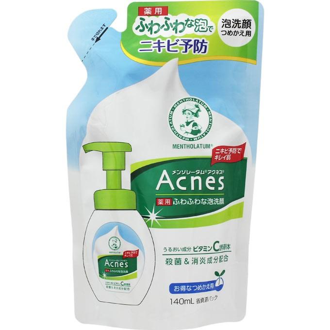 メンソレータム アクネス 薬用ふわふわな泡洗顔 詰替用 (140mL) ロート製薬 : MEGA Yahoo!店 - 通販 - Yahoo!ショッピング