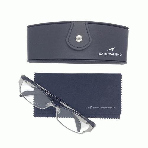 SAMURAI SHO(サムライショウ) メガネ SS-J204 col.3[ブラック/グレー] 58mm 日本製 TITANIUM : ssj204-3-58 : メガネのハヤミ ヤフー店 ...