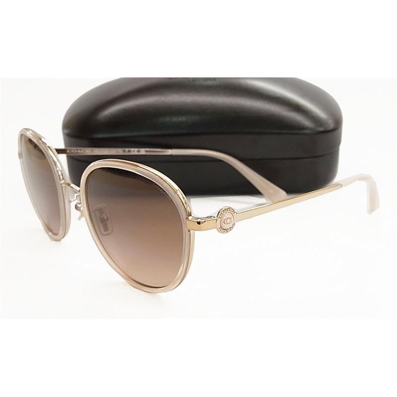 COACH コーチ サングラス HC7129-56465M 正規品 ブラック/グレー ラウンドタイプ HC7129 56465M : メガネ ...