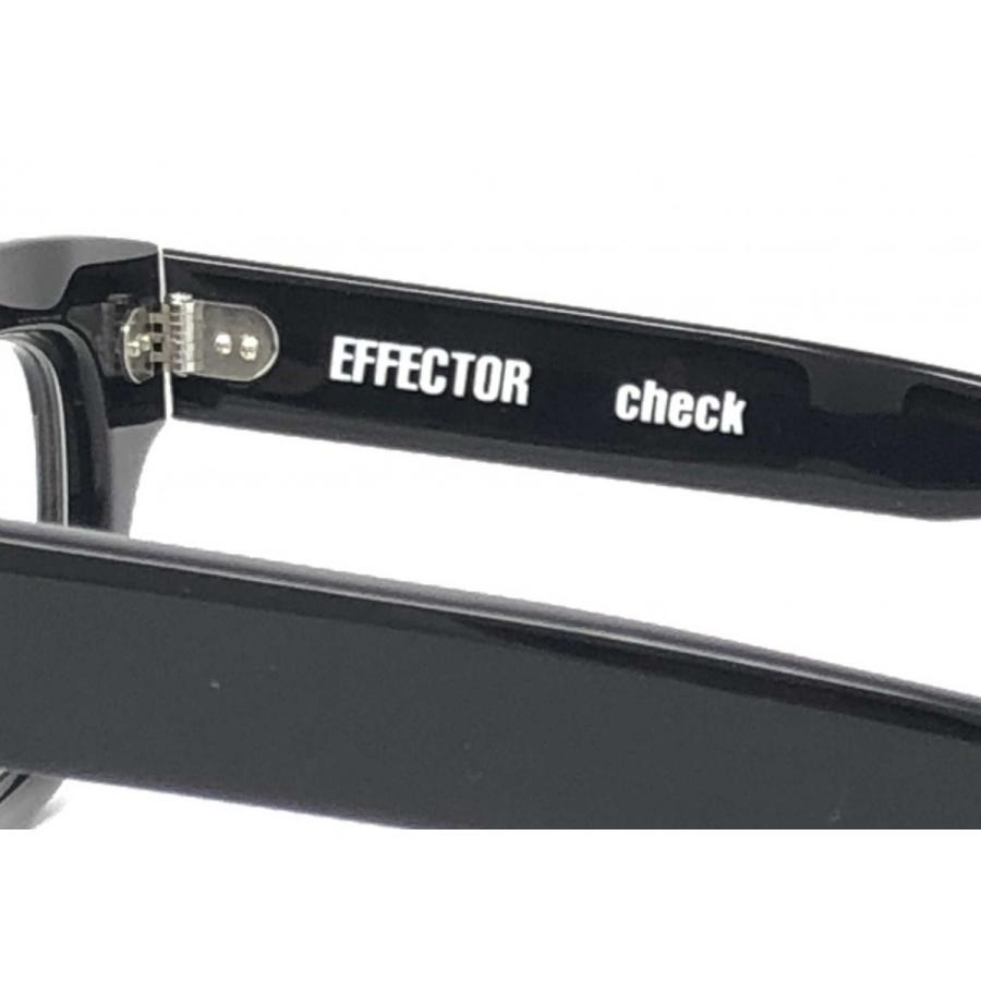 EFFECTOR メガネ メンズ レディース おしゃれ エフェクター check ブラック : めがね 補聴器 のハトヤ - 通販 - Yahoo!ショッピング
