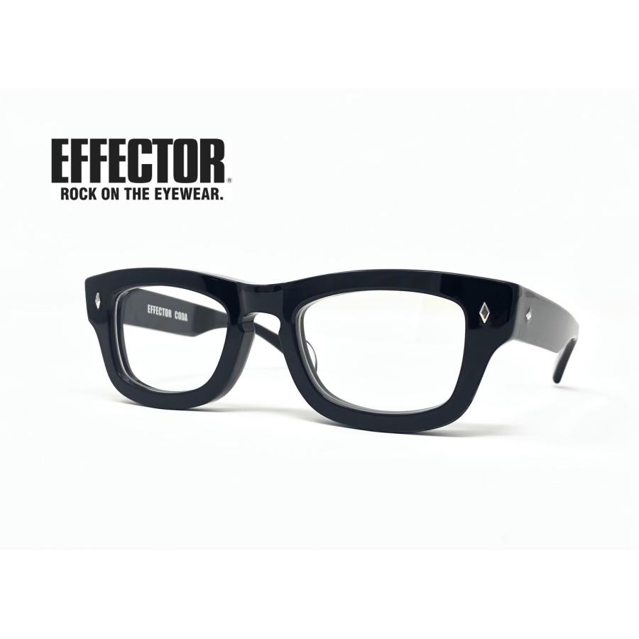 EFFECTOR エフェクター メガネ メンズ おしゃれ CODA ブラック クリアレンズ : めがね 補聴器 のハトヤ - 通販 - Yahoo!ショッピング