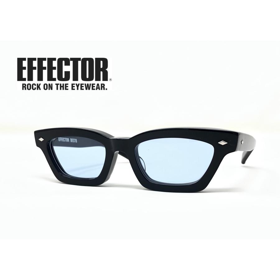 EFFECTOR エフェクター メガネ メンズ おしゃれ DESTO ブラック ブルーレンズ : めがね 補聴器 のハトヤ - 通販 - Yahoo!ショッピング