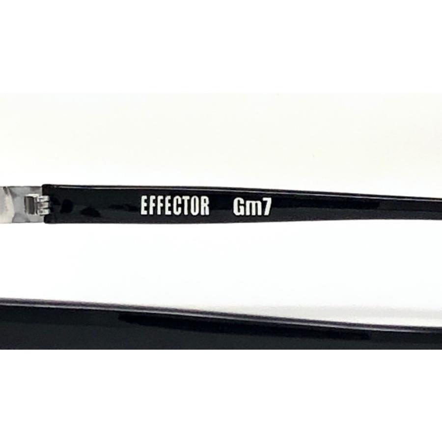 EFFECTOR エフェクター Gm7 ブラック（レンズカラー：ブルー） : めがね 補聴器 のハトヤ - 通販 - Yahoo!ショッピング