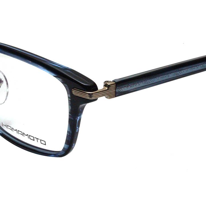 HAMAMOTO 【フレーム単品メガネ】Hamamoto ハマモト HT 352-4 ネイビーササ【ウエリントン系】【アセテート】【チタン】【日本製眼鏡】【ブラックフレーム】 : メガネの ...