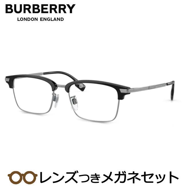 BURBERRY バーバリーメガネセット B2383TD 4074 ブラック フルメタル サーモント レンズつき完成品 度付き 度なし ダテメガネ UVカット BURBERRY : メガネプロ ...
