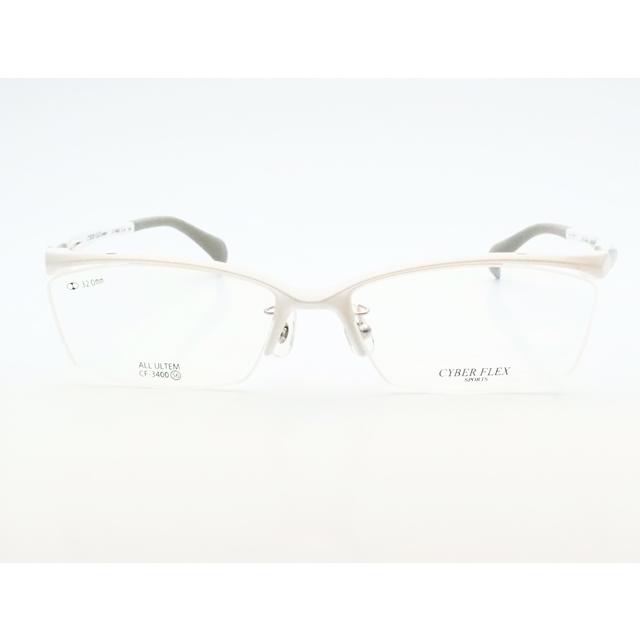 ウルテムメガネセット CF-3400 4 ホワイト レンズつき完成品 スポーティー 度付き 度なし ダテメガネ UVカット ULTEM ウルテム 超弾性 : cf-3400-4wh : メガネ ...