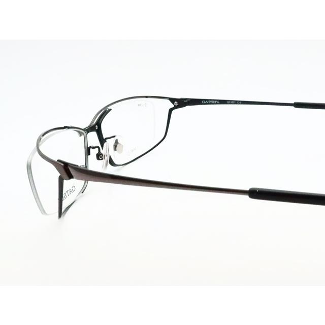 ギャツビーメガネセット GY-001 3 グレー マットブラック ナイロール レンズつき完成品 度付き 度なし ダテメガネ UVカット GATSBY : メガネプロサイトYOU - 通販 ...