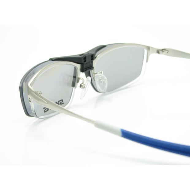 SWANS 前掛けサングラスつき スワンズメガネセット SWF-900-DL-CP-MSIL 日本製 偏光 レンズつき完成品 度付き 度なし ダテメガネ UVカット SWANS : メガネプロ ...