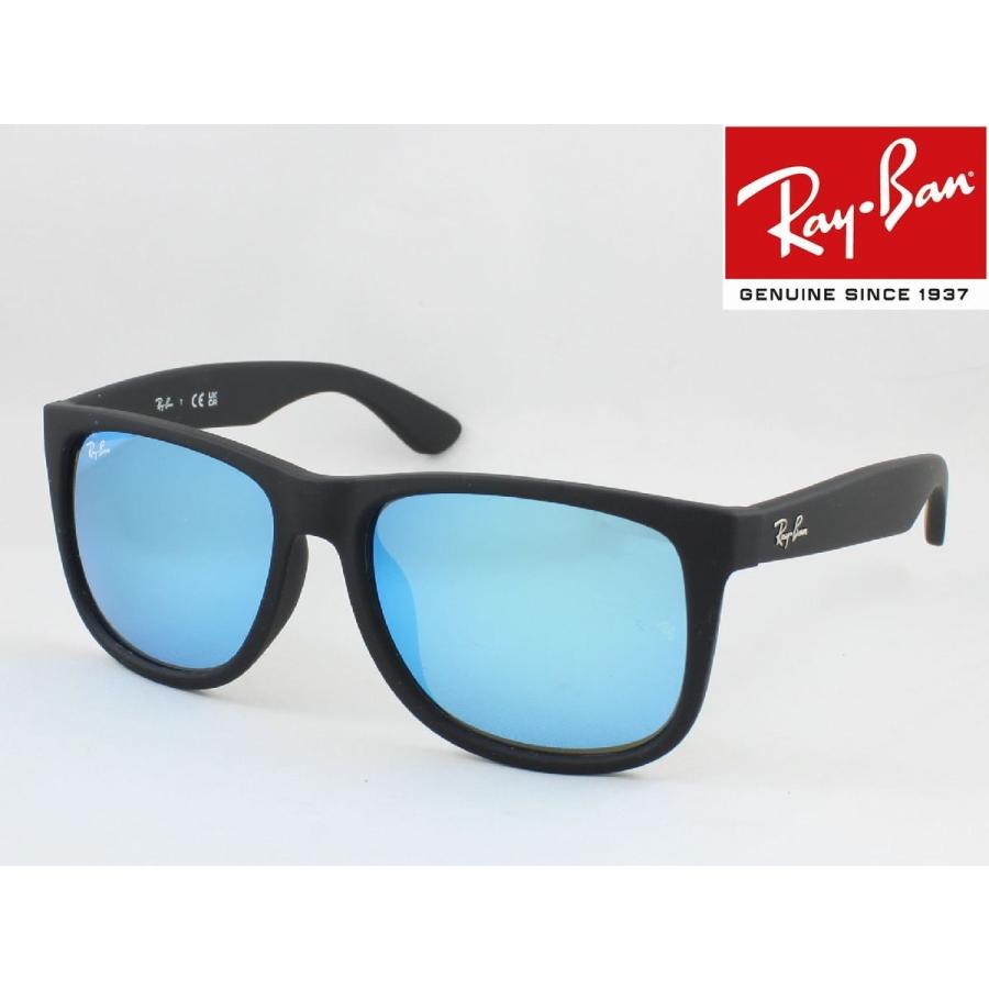 Ray-Ban レイバン RB4165F-622/55 58サイズ サングラス JUSTIN ジャスティン ブラック ブルーミラー 62255 ...