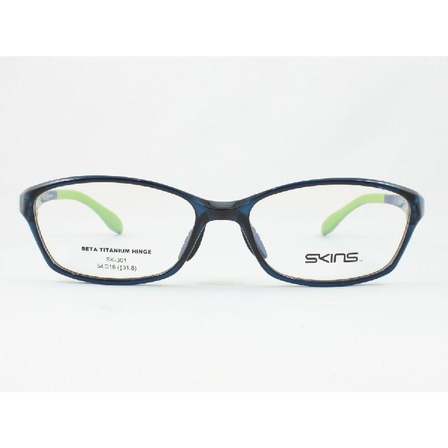 SKINS スキンズ メガネ 薄型非球面レンズセット SK-301-2 度付き対応 近視 遠視 老眼 遠近両用 メンズ レディース スポーツメガネ :SK-301-2:めがね侍 Yahoo!店 ...