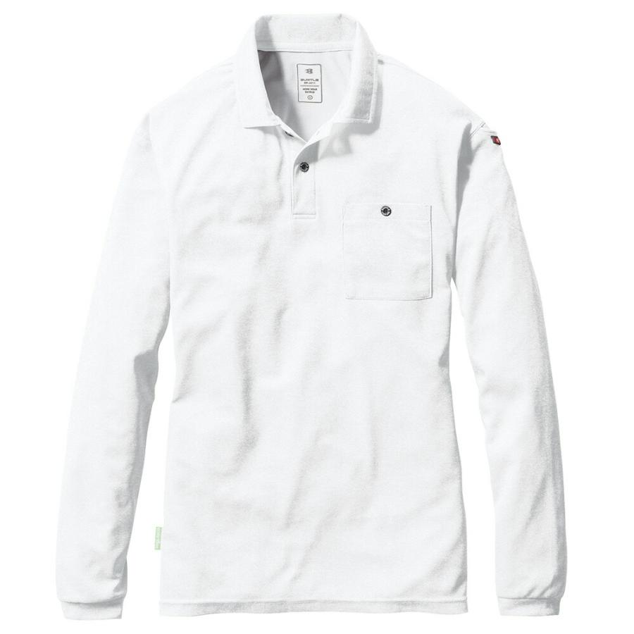 BURTLE BURTLE165 バートル 長袖ポロシャツ（ユニセックス） SS〜3XL : メガワーク仕事着屋 - 通販 - Yahoo!ショッピング