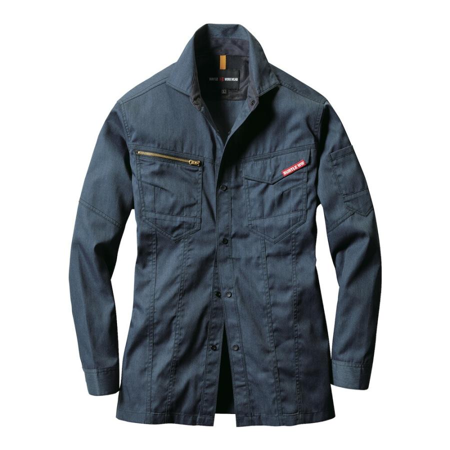 BURTLE BURTLE1715 バートル 長袖シャツ（ユニセックス） SS〜5L : メガワーク仕事着屋 - 通販 - Yahoo!ショッピング