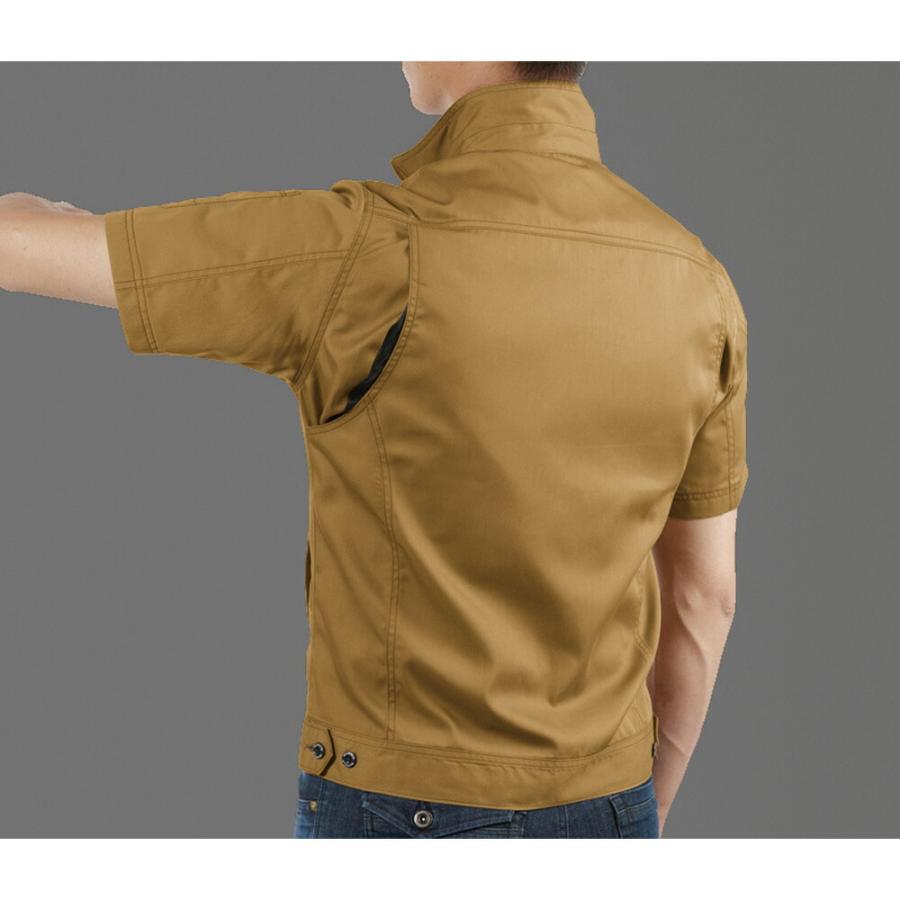 BURTLE BURTLE1716 バートル 半袖ジャケット（ユニセックス） SS〜5L : メガワーク仕事着屋 - 通販 - Yahoo!ショッピング