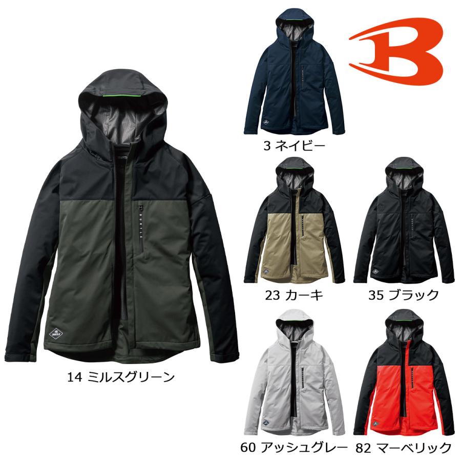 BURTLE BURTLE3230 バートル ストレッチパーカ（ユニセックス） S〜XXL : メガワーク仕事着屋 - 通販 - Yahoo!ショッピング