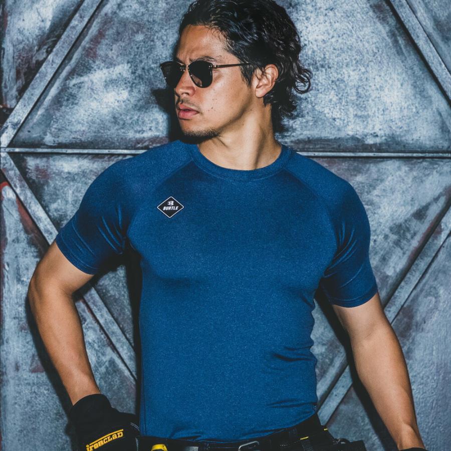 BURTLE BURTLE4042 バートル 半袖クールフィッテッド（ユニセックス） S〜XL : メガワーク仕事着屋 - 通販 - Yahoo!ショッピング