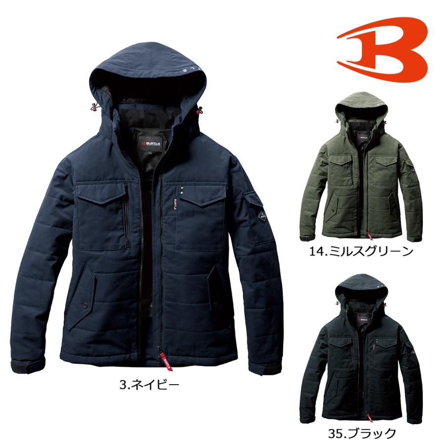 BURTLE BURTLE5050 バートル 防寒ジャケット（ユニセックス） S〜3XL : メガワーク仕事着屋 - 通販 - Yahoo!ショッピング